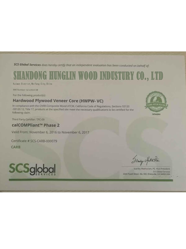 Our certificates - Hunglin Wood